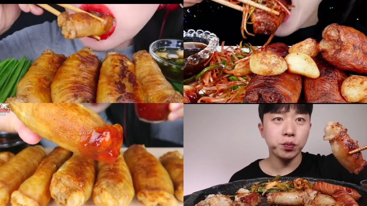 Eating Grilled Beef Large Intestines🥓🍖🍖🐄🐄 - YouTube