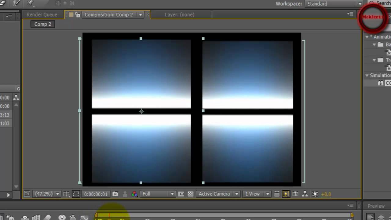 After Effects Tutorial: How to do two videos on own screen - YouTube