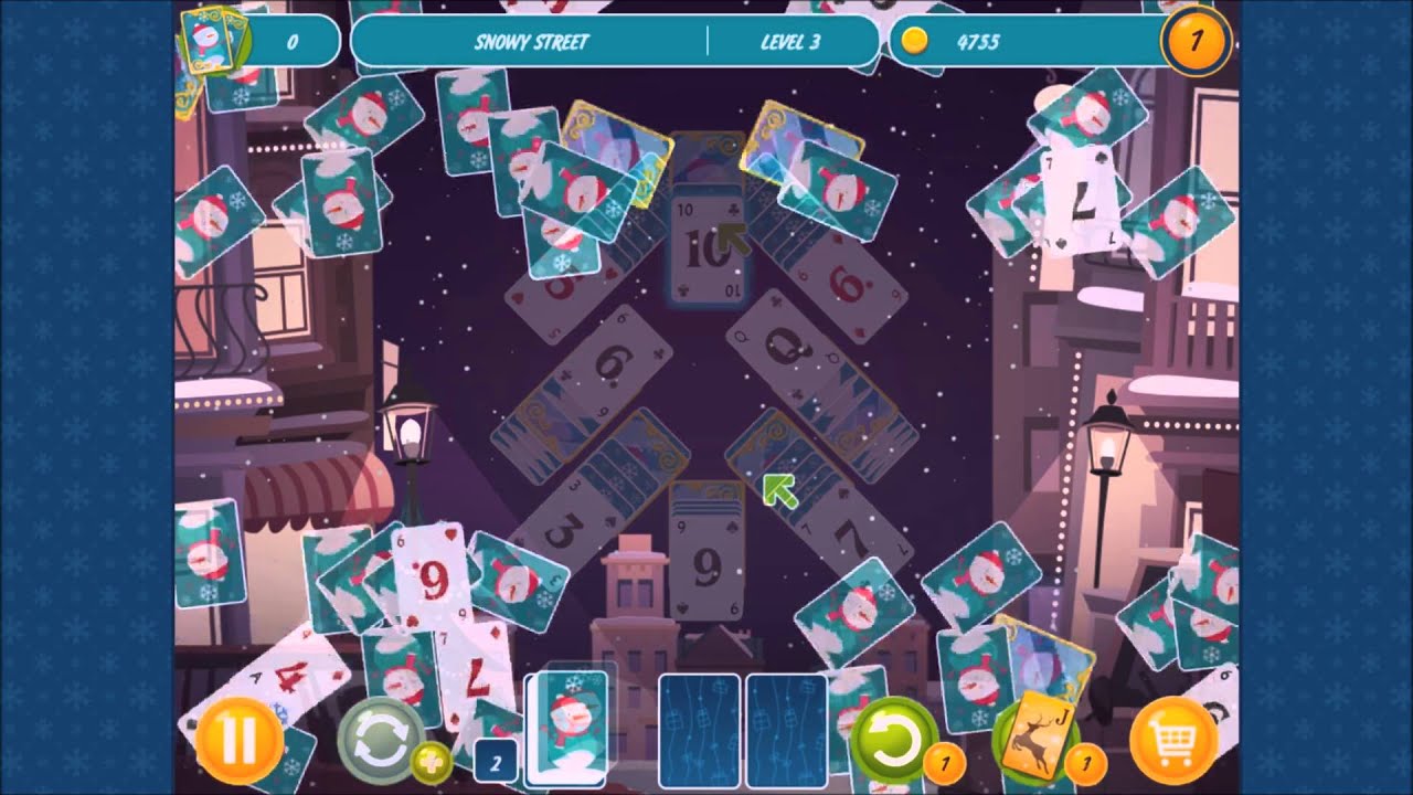 Solitaire Christmas. Match 2 Cards - YouTube