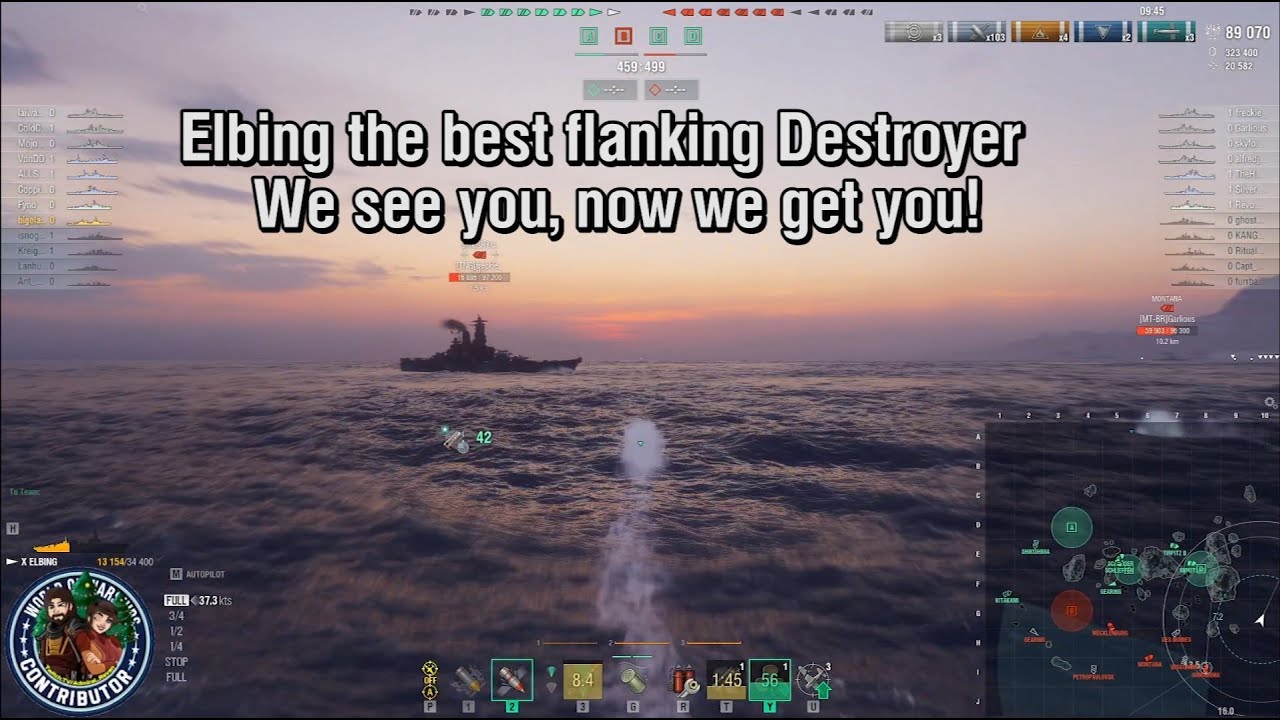 Elbing the best flanking Destroyer | We see you, now we get you! - YouTube