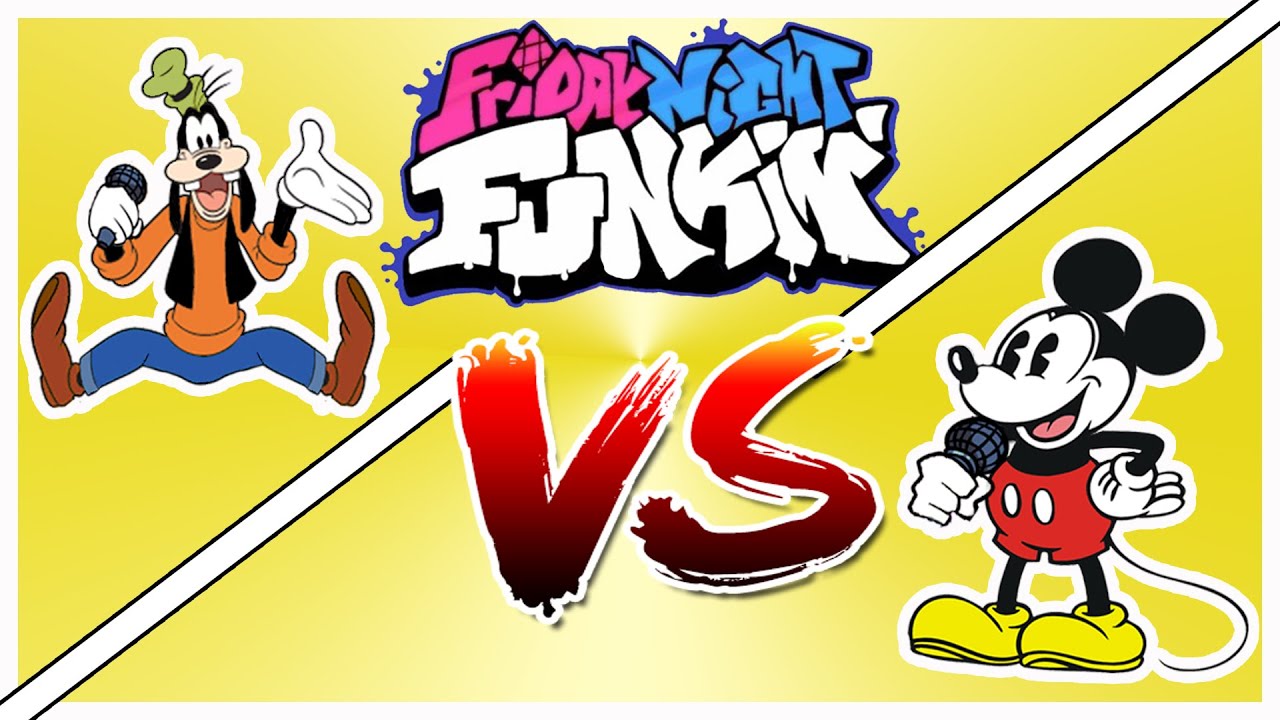 Friday Night Funkin Disney Goofy VS Mickey Mouse - Disney Mod - YouTube