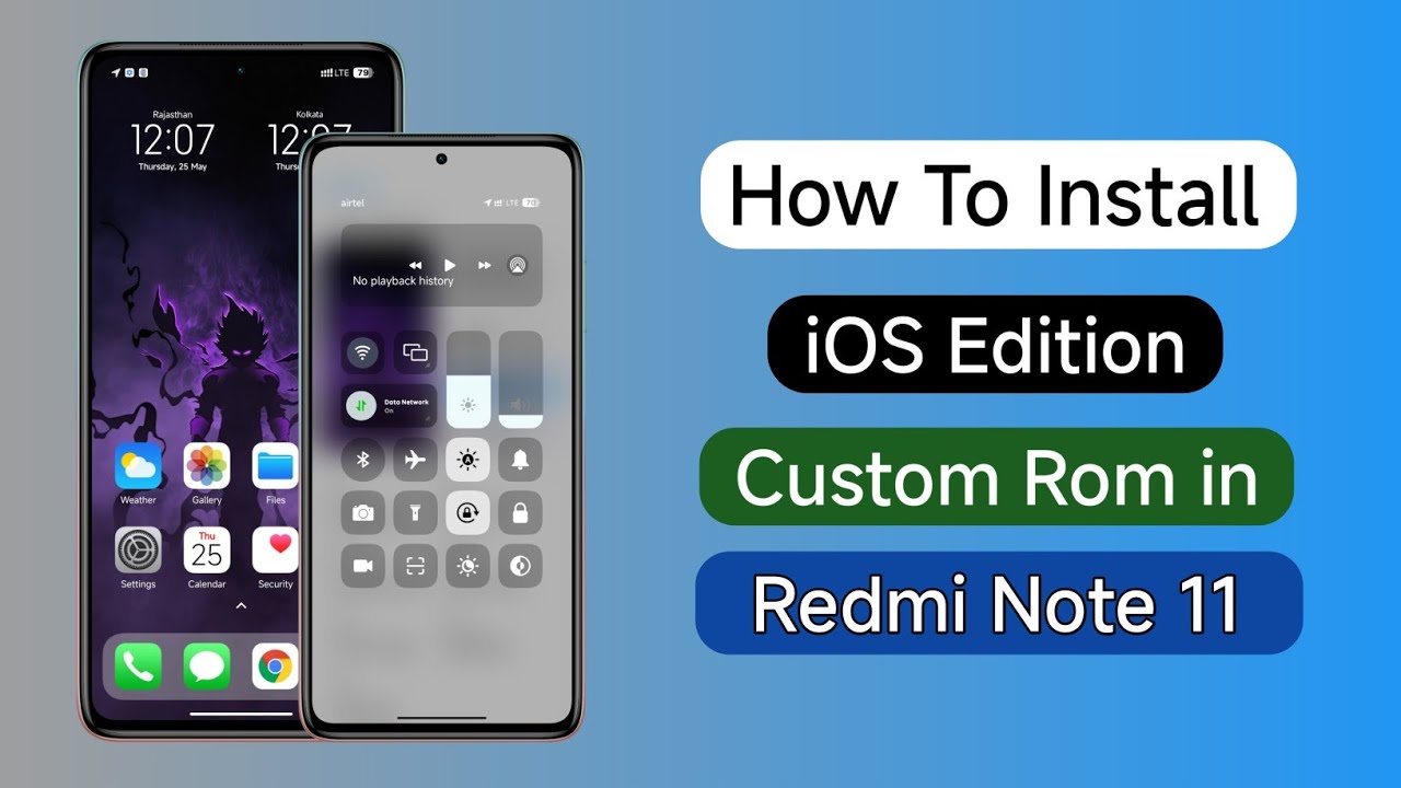 How To Install iOS Edition Custom Rom In Redmi Note 11 - YouTube