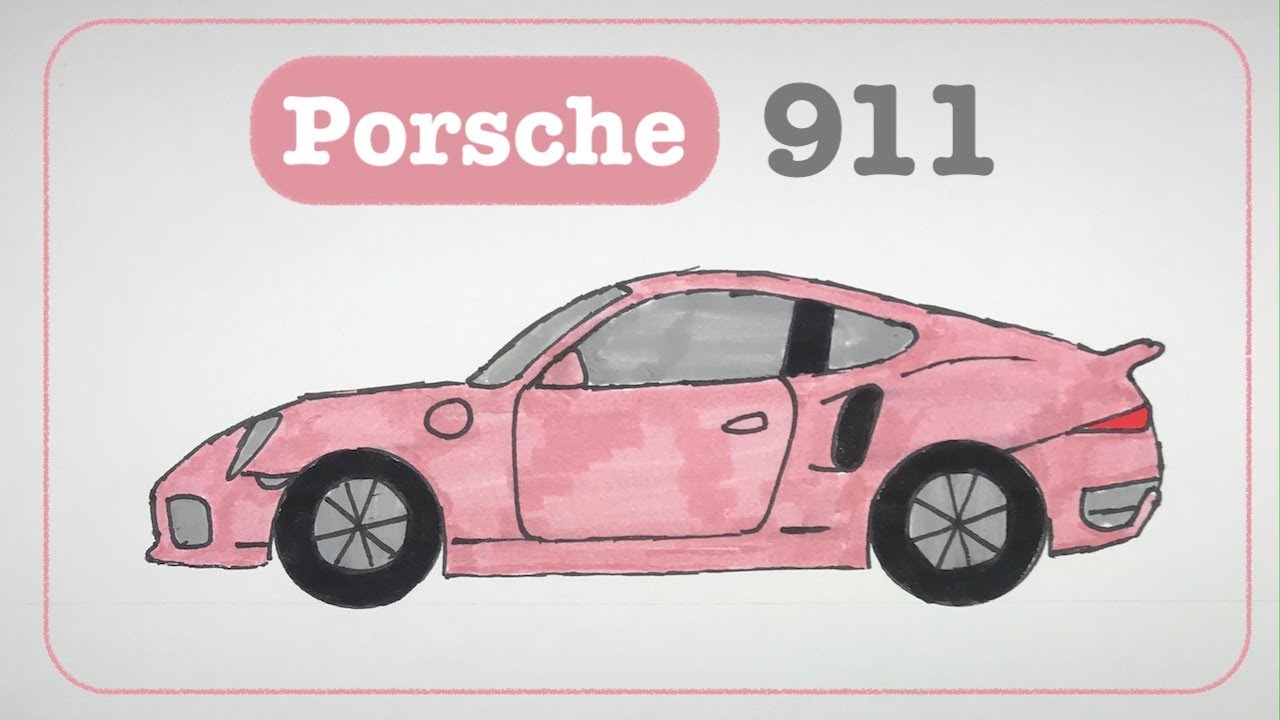 How to draw a Porsche 911 Turbo S - YouTube