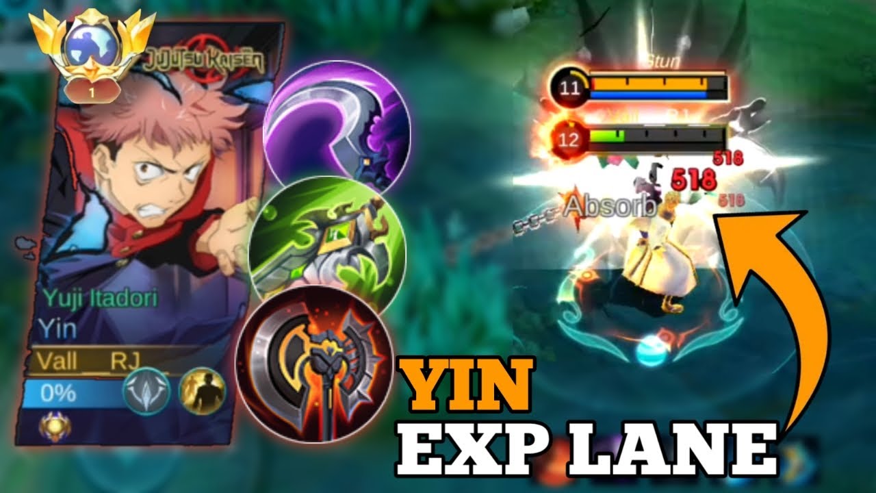 YIN EXP LANE GAMEPLAY GENDONG TIM HYPER AFK, YIN EXP LANE BUILD ...