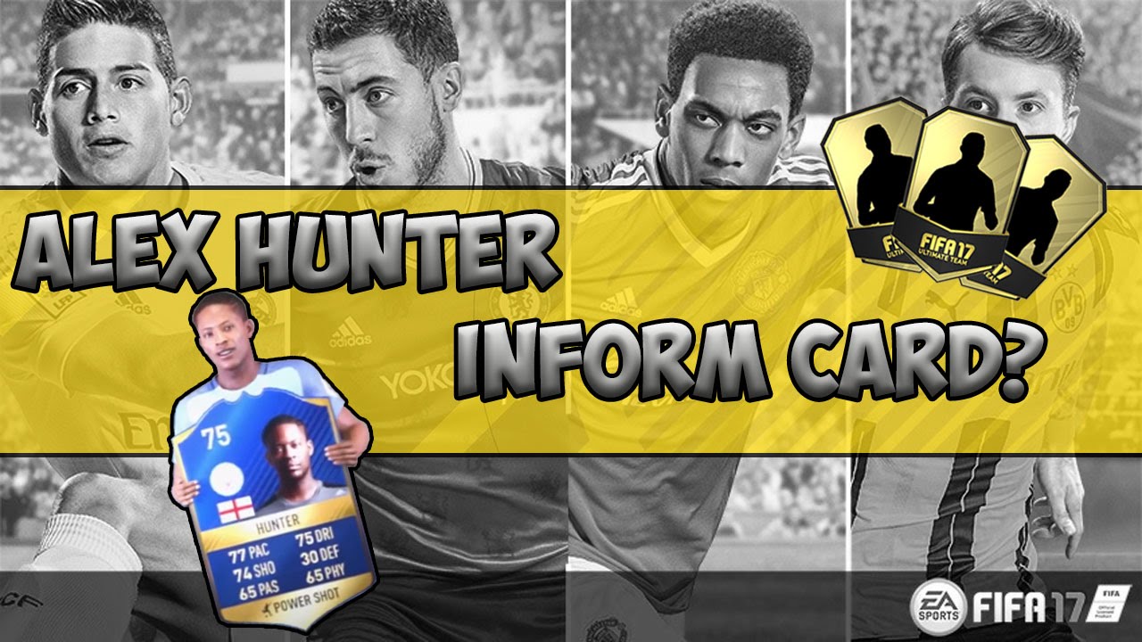 FIFA 17 | HIDDEN CARDS | ALEX HUNTER INFORM UNLOCK - YouTube