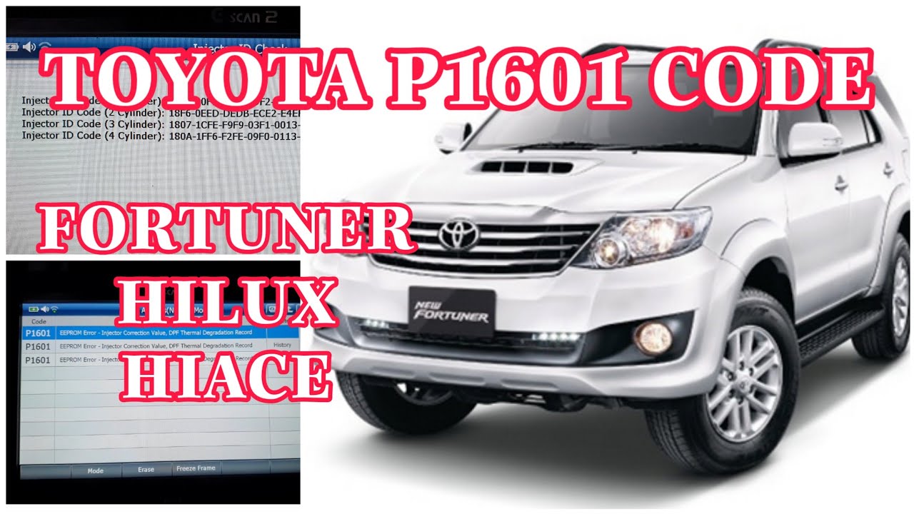 TOYOTA P1601 CODE C ch X L L i P1601 Tr n C c D ng Xe Toyota