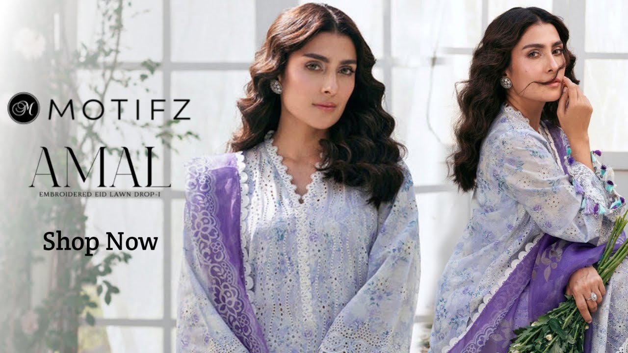 Motifz Amal Eid Lawn 2025 | Motifz Unstitched Luxury Eid Lawn ...