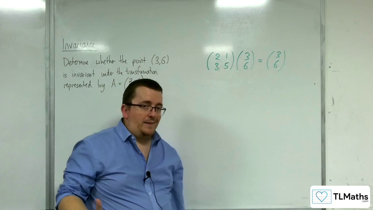 A-Level Further Maths: C4-02 Invariance: Determining if a Point is ...