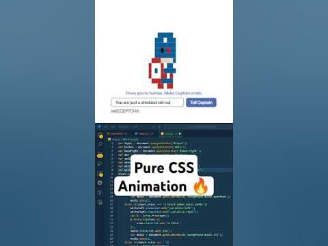 Make Captain Smile CAPTCHA CSS Animation - YouTube