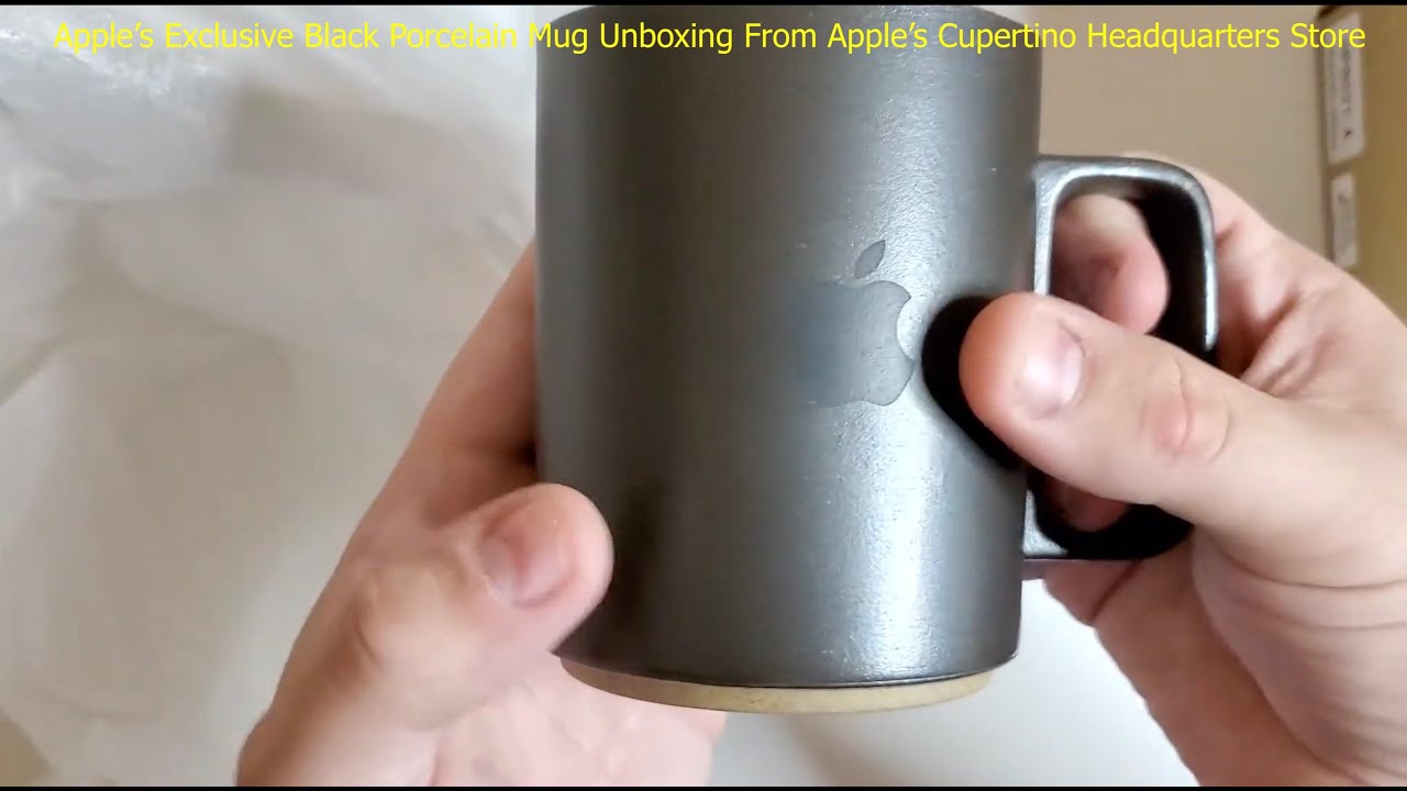Apple’s Exclusive Black Porcelain Mug Unboxing From Apple’s Cupertino ...