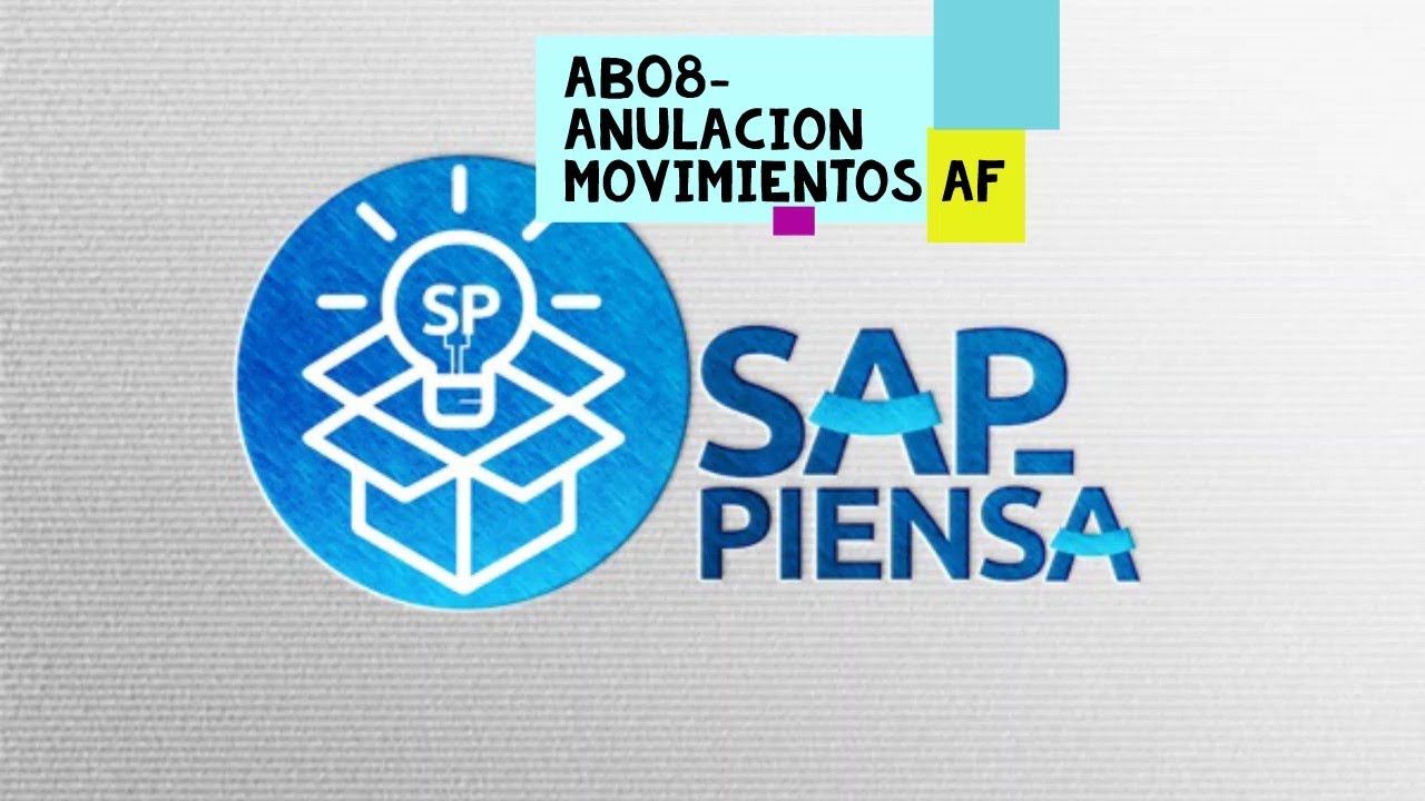 Transacción AB08- Anulación de movimientos de Activos Fijos SAP - YouTube