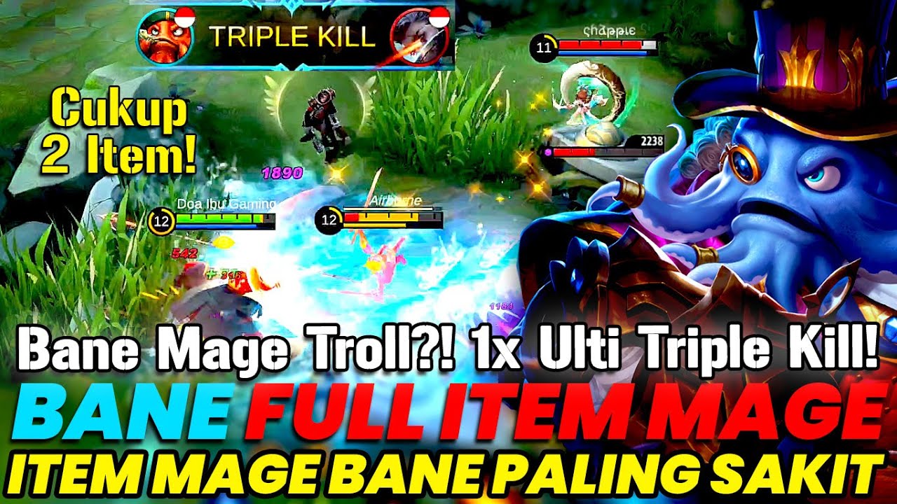 BANE MAGE BUILD | ITEM BANE MAGE PALING SAKIT! BANE MAGE TROLL? 1X ULTI ...