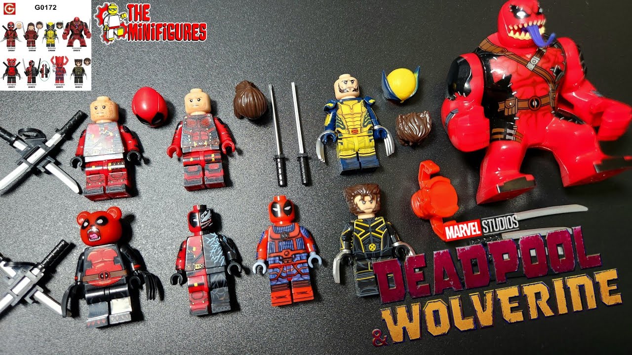 New Unofficial Lego Deadpool & Wolverine Movie Minifigures by G0172 ...