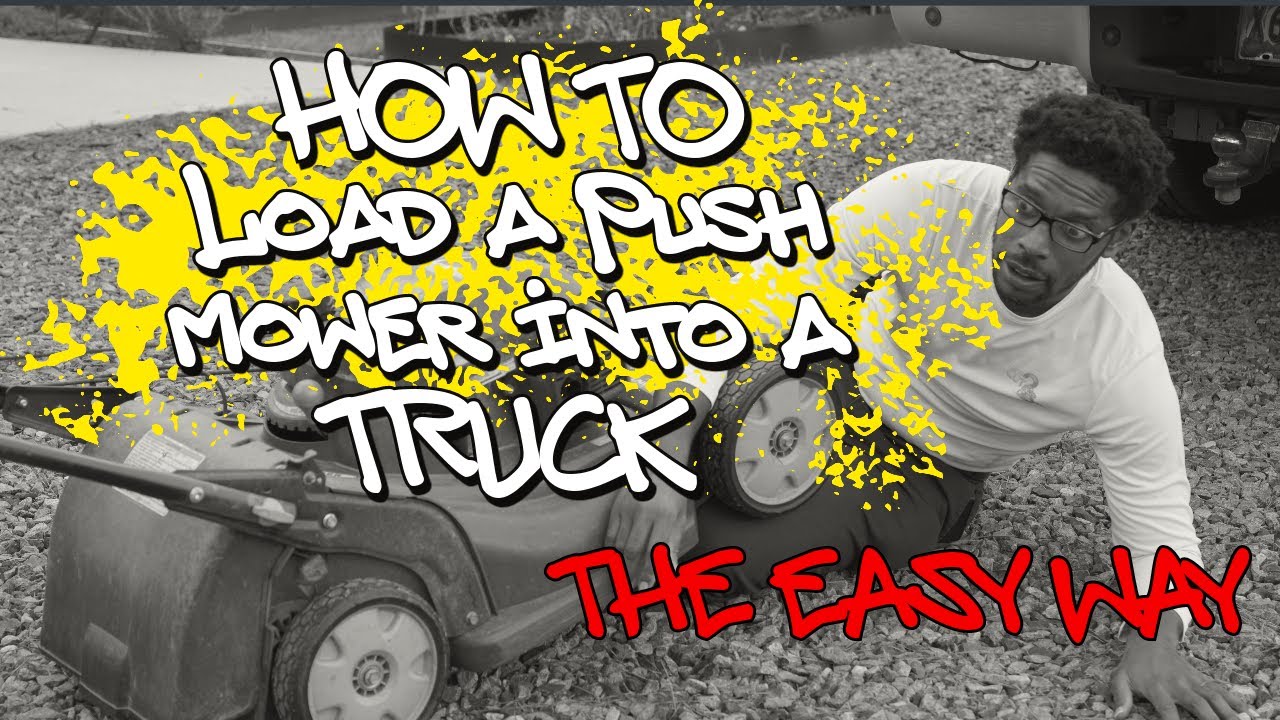 How To Load A Push Mower Into A Truck... The Easy Way! #shorts - YouTube
