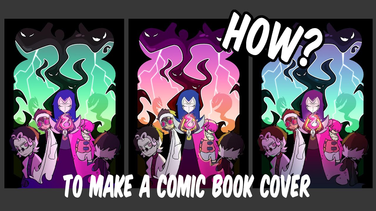 HOW TO MAKE A COMIC BOOK COVER? - Tutorial/Watch-Along - YouTube
