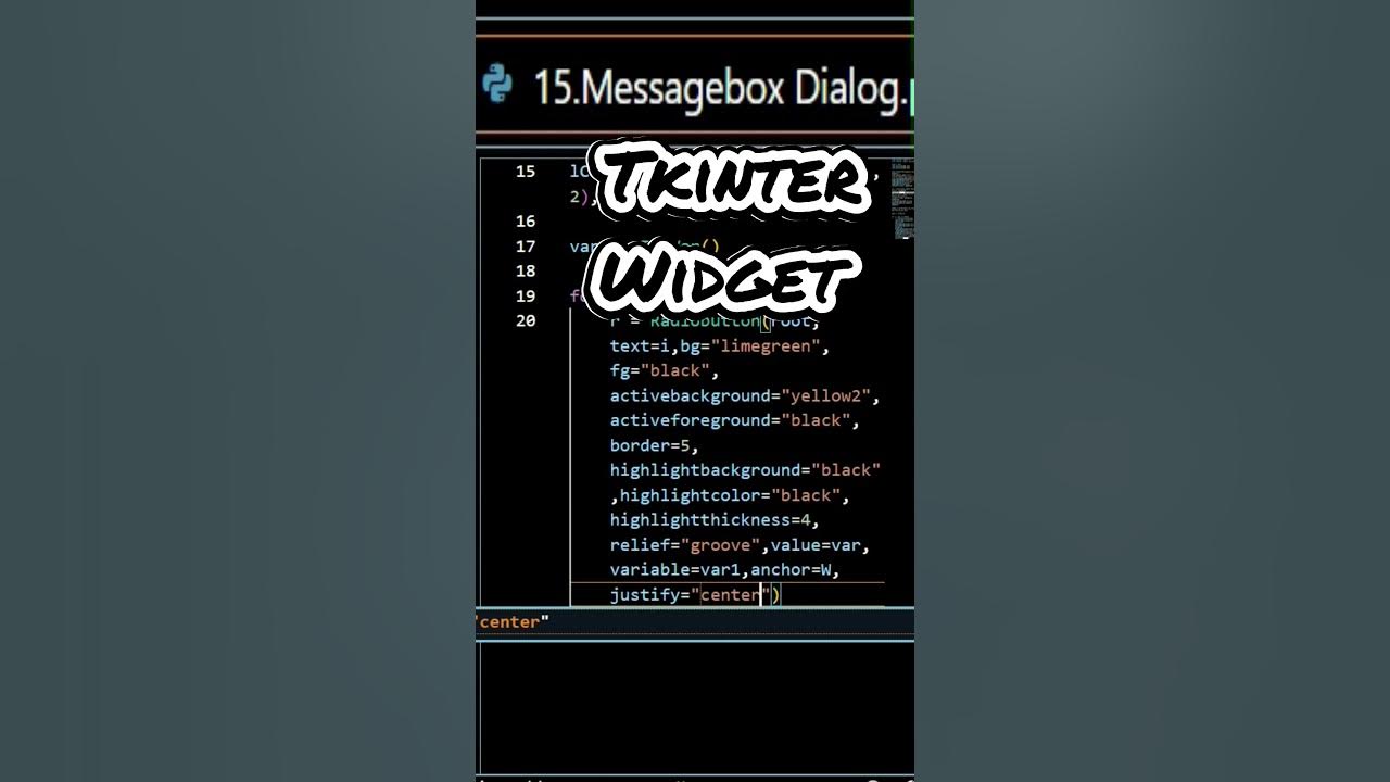 15 Message Box Dialog👌 Python Tkinter Coding Python Shorts Youtube