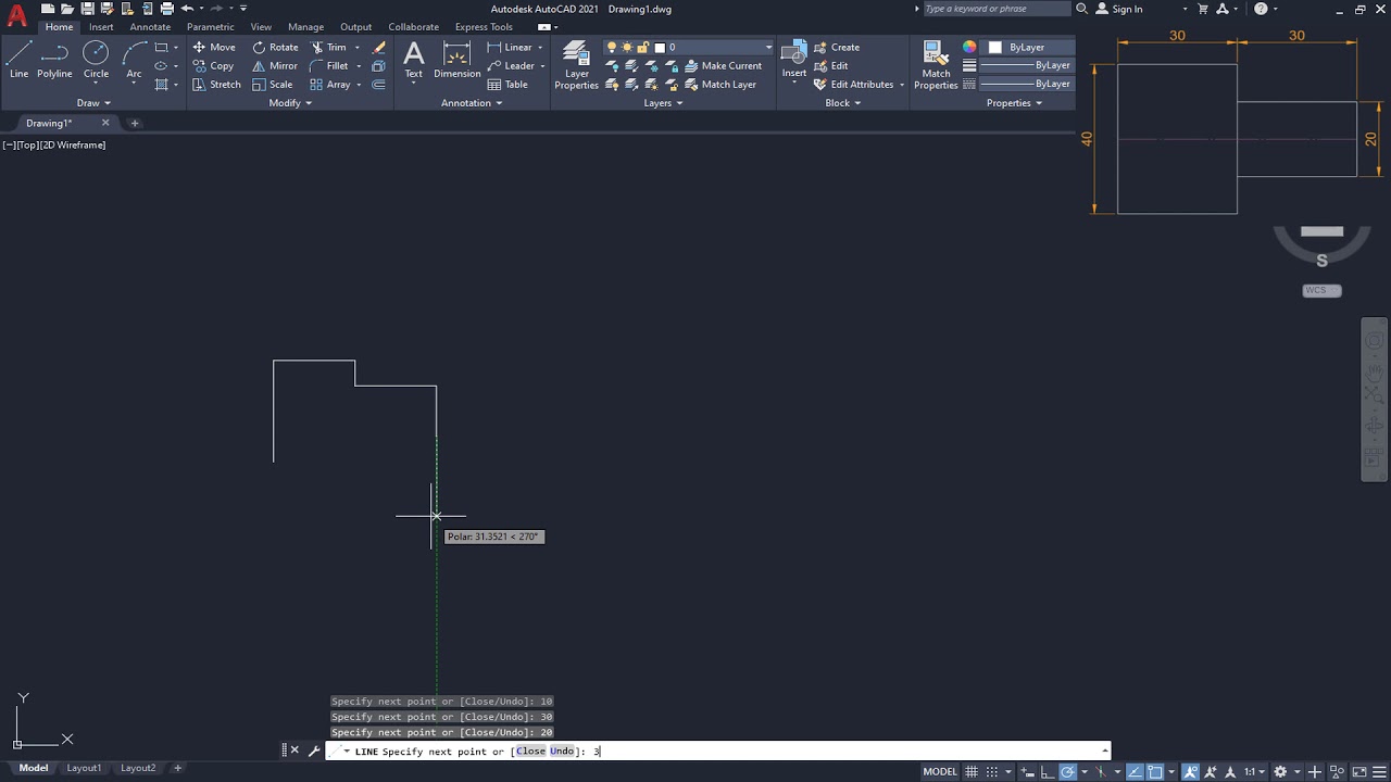 Autocad-2D Exercise1 - YouTube