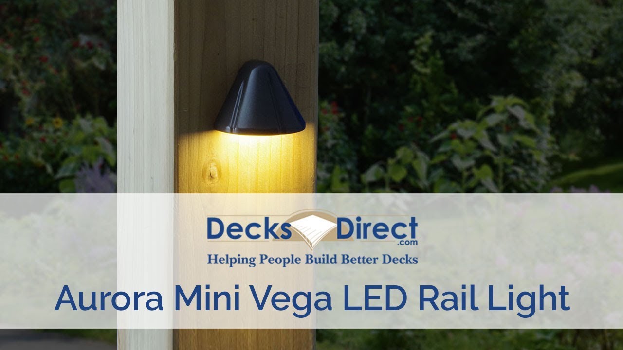Mini Vega LED Rail Light by Aurora Deck Lighting - YouTube