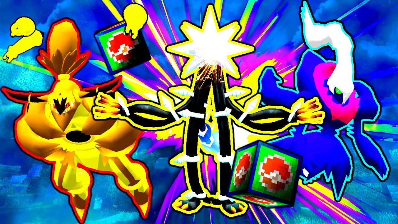 Super Pixelmon Lucky Block Battle - OP TEAMS FIGHT FOR SPOOKY LEGENDS ...