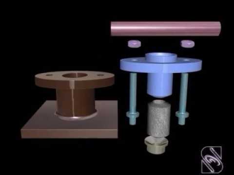 Assembly Drawing_animation_Stuffing box - YouTube