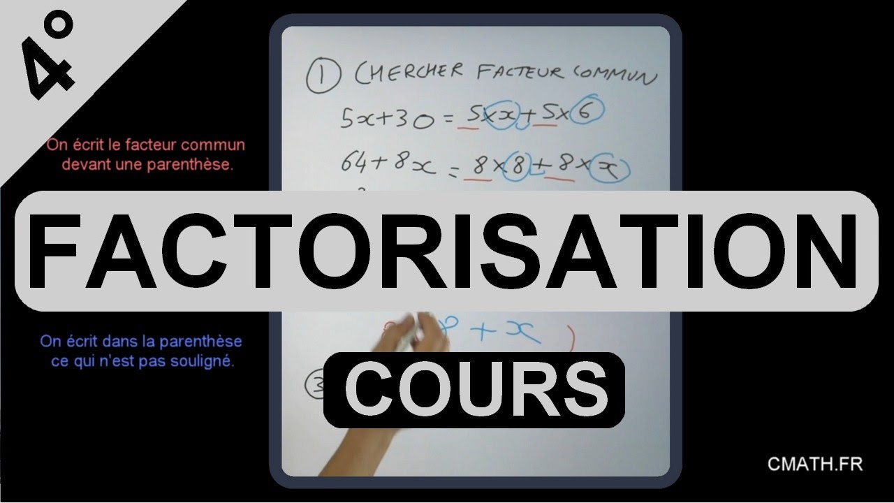 Exemples de factorisation - YouTube