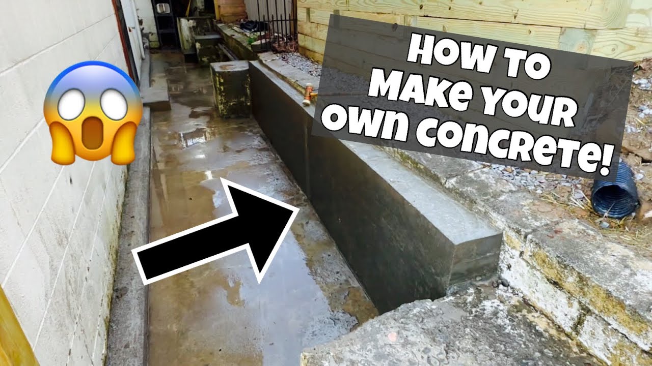 Building a Concrete Retaining wall to Hold back A MOUNTAIN!!! - YouTube