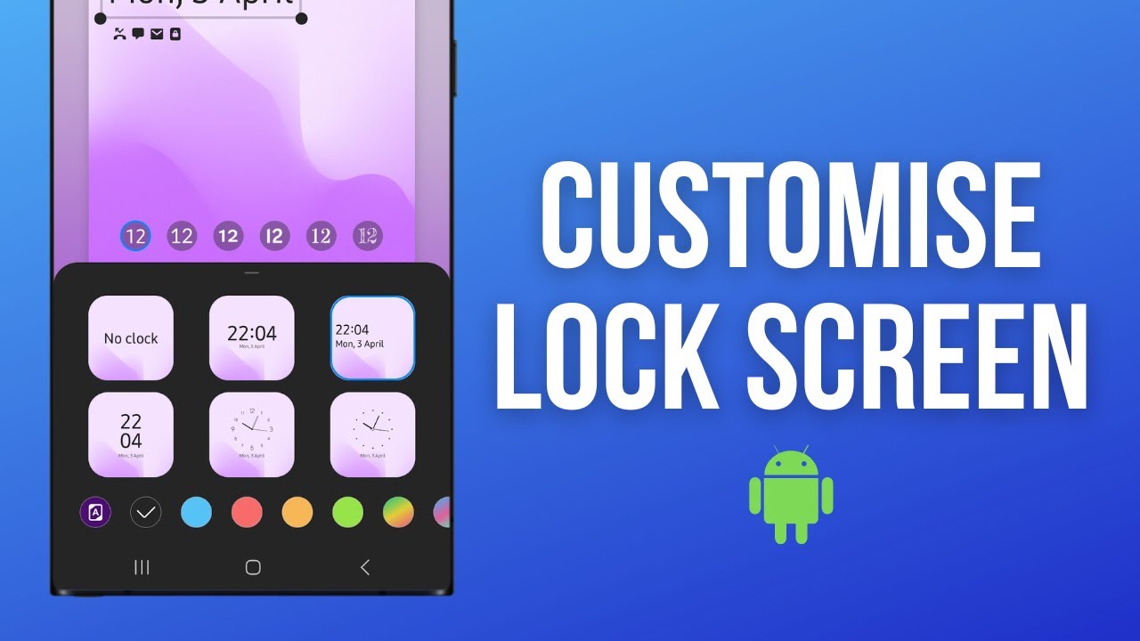 How to Customise Lock Screen on Samsung S23 / S23+ / S23 Ultra - YouTube