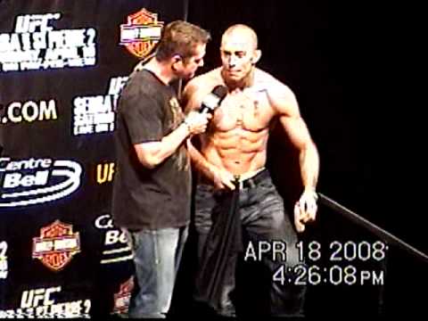 UFC 83 GSP and Serra Weigh in - YouTube