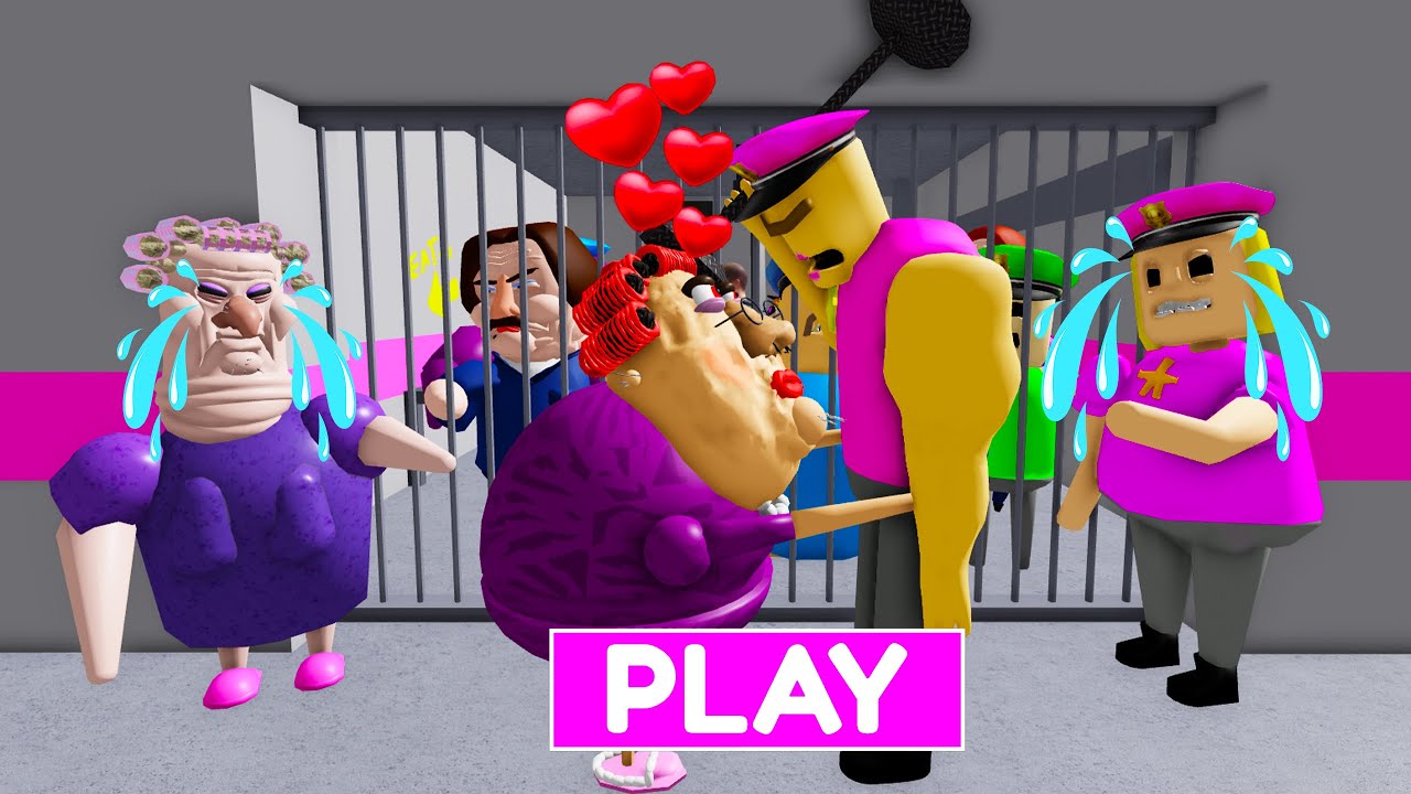 SECRET UPDATE EVIL GRANDMA FALL IN LOVE WITH STRONG COP OBBY ROBLOX # ...