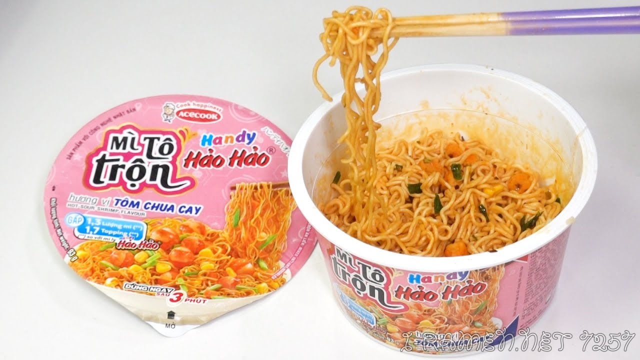 No.7257 Acecook Vietnam (Vietnam) Mì Tô Trộn Handy Hảo Hảo Hương vị Tôm ...