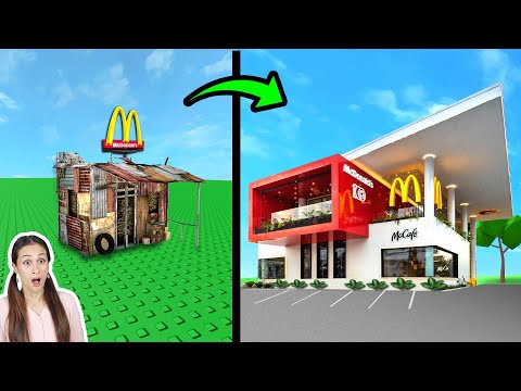 €1 TOT €1.000.000 MCDONALDS CHALLENGE! - Burgeria Tycoon - Roblox
