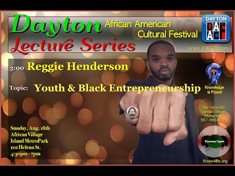 #Know4LIFE: Reginald Henderson - Black Youth & Entrepreneurship - YouTube