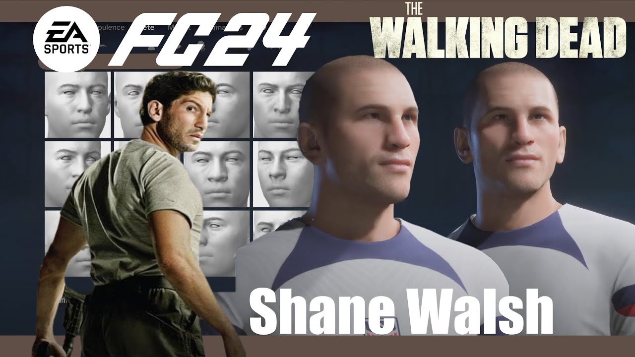 EA FC 24 - Create Shane Walsh - The Walking Dead (Face Creation) - YouTube