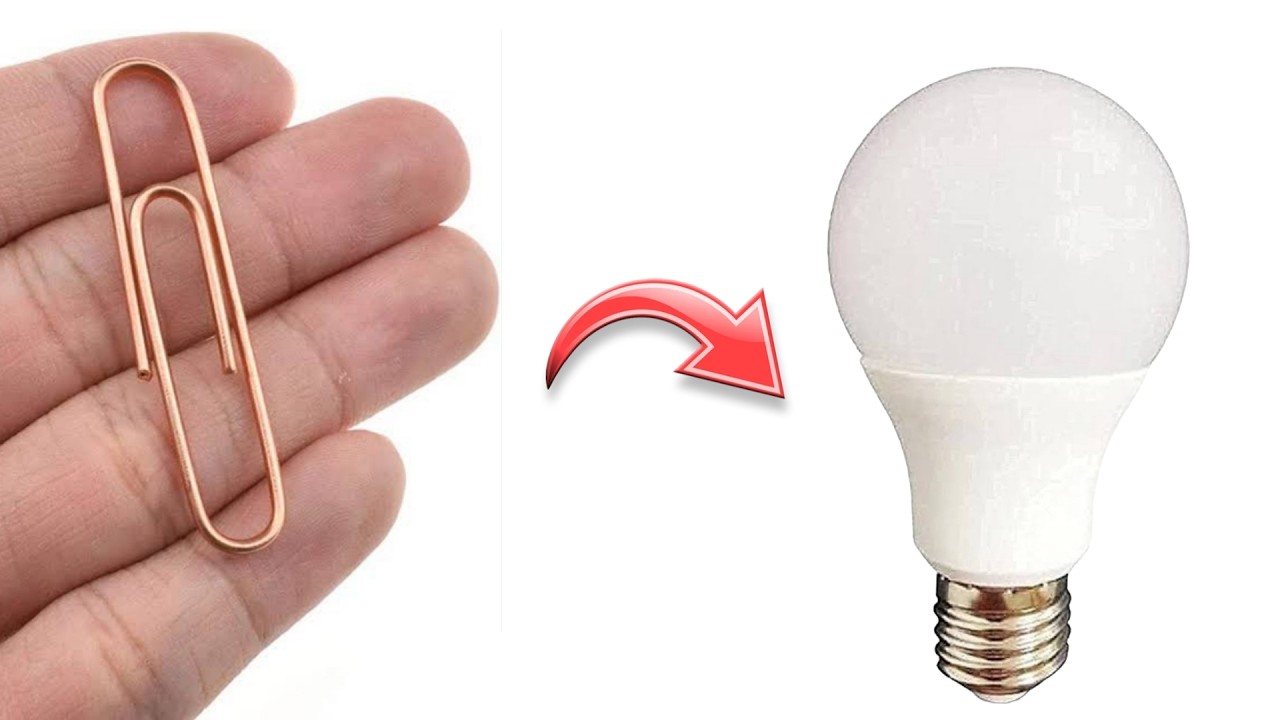 Take a paperclip and fix all the LED lights in your home - YouTube