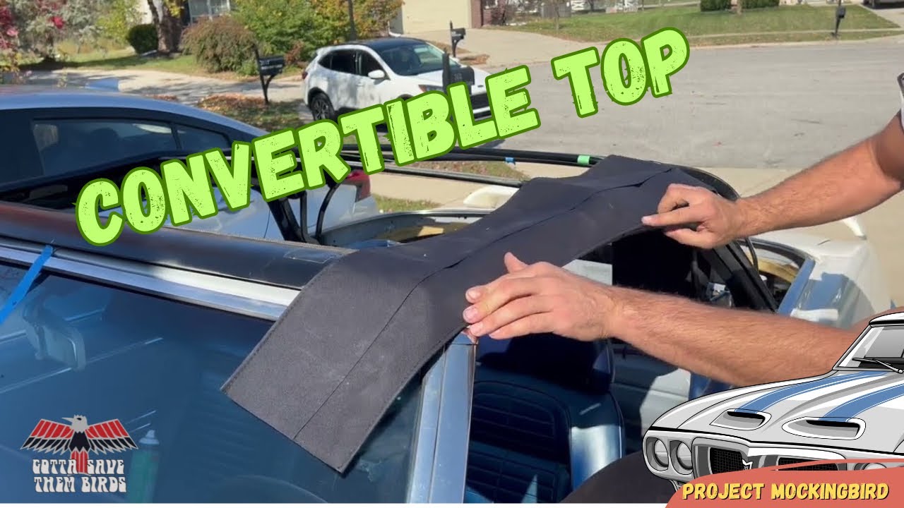 Convertible top installation Firebird or Camaro first generation - YouTube