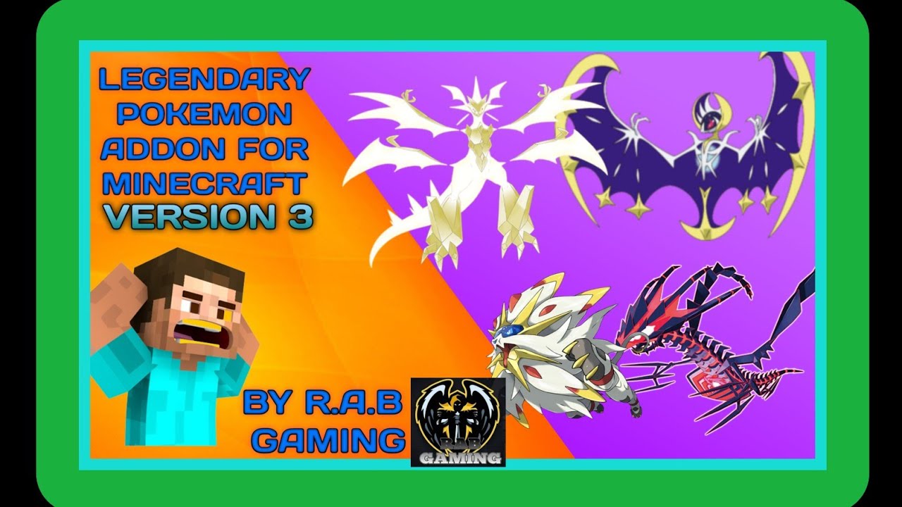 How to download legendary pokemon addon for Minecraft [Update Version 3 ...