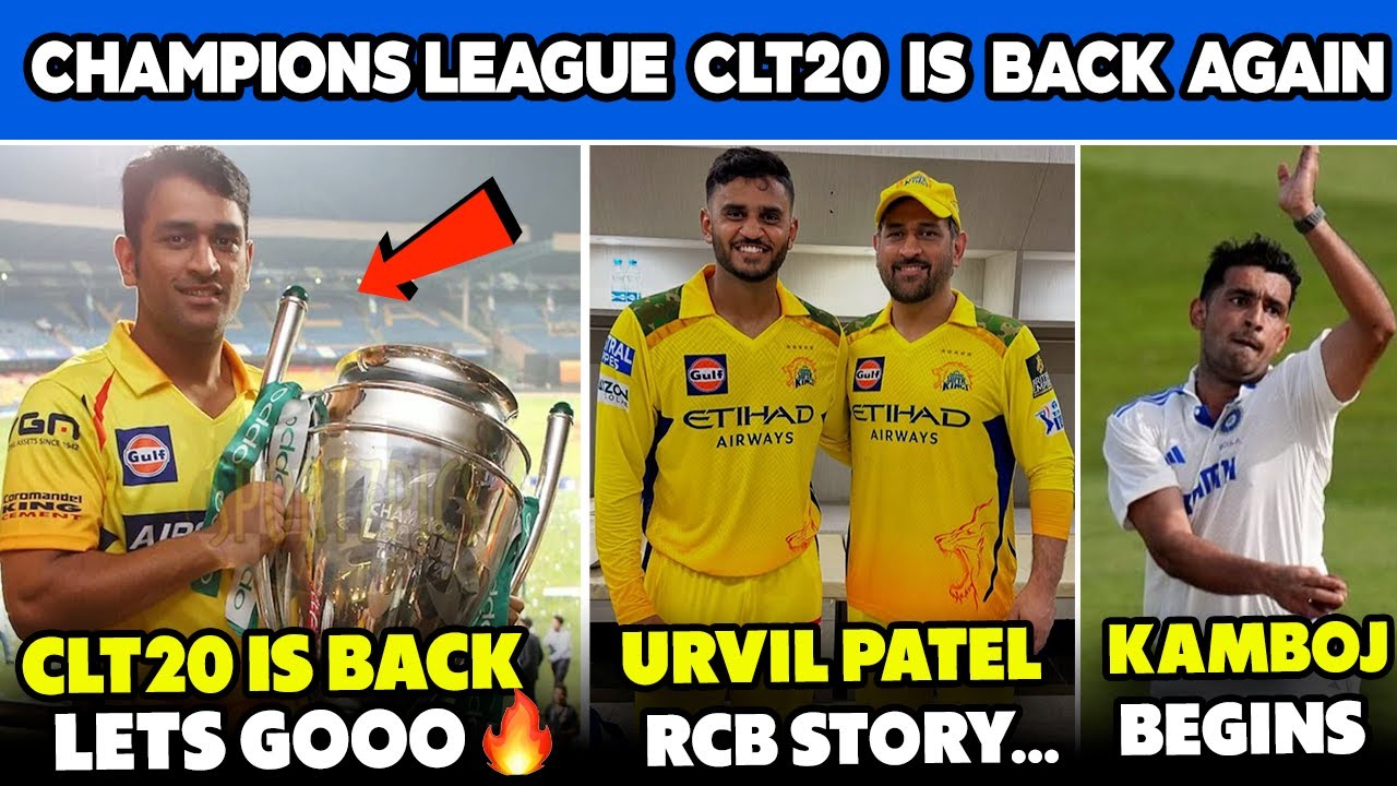 Champions League CLT20 Confirmed🔥 Defending Champions CSK in action🫡 ...