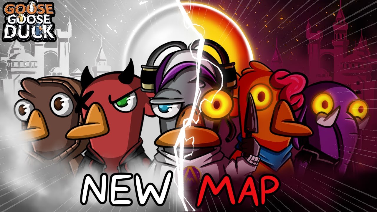 *NEW MAP & 5 NEW ROLES* | Goose Goose Duck (ft. Cartoonz, Squirrel ...