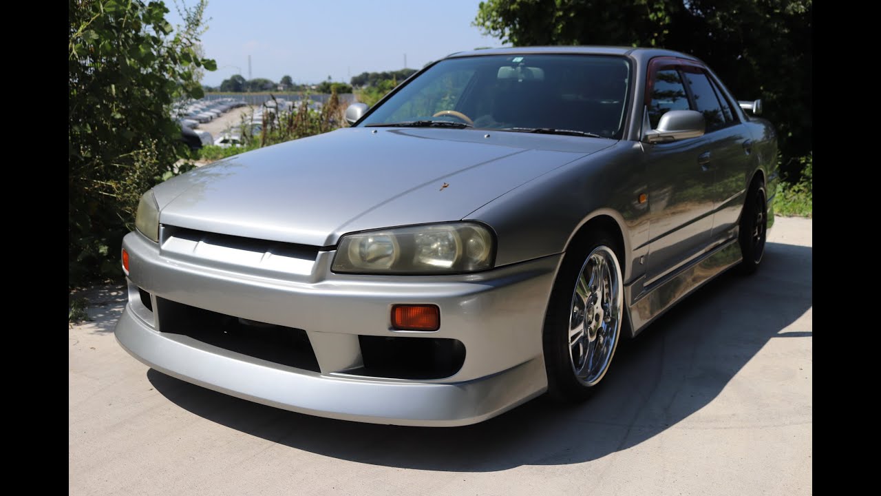 1998 NISSAN SKYLINE R34 25GT TURBO MT #1300023 - YouTube