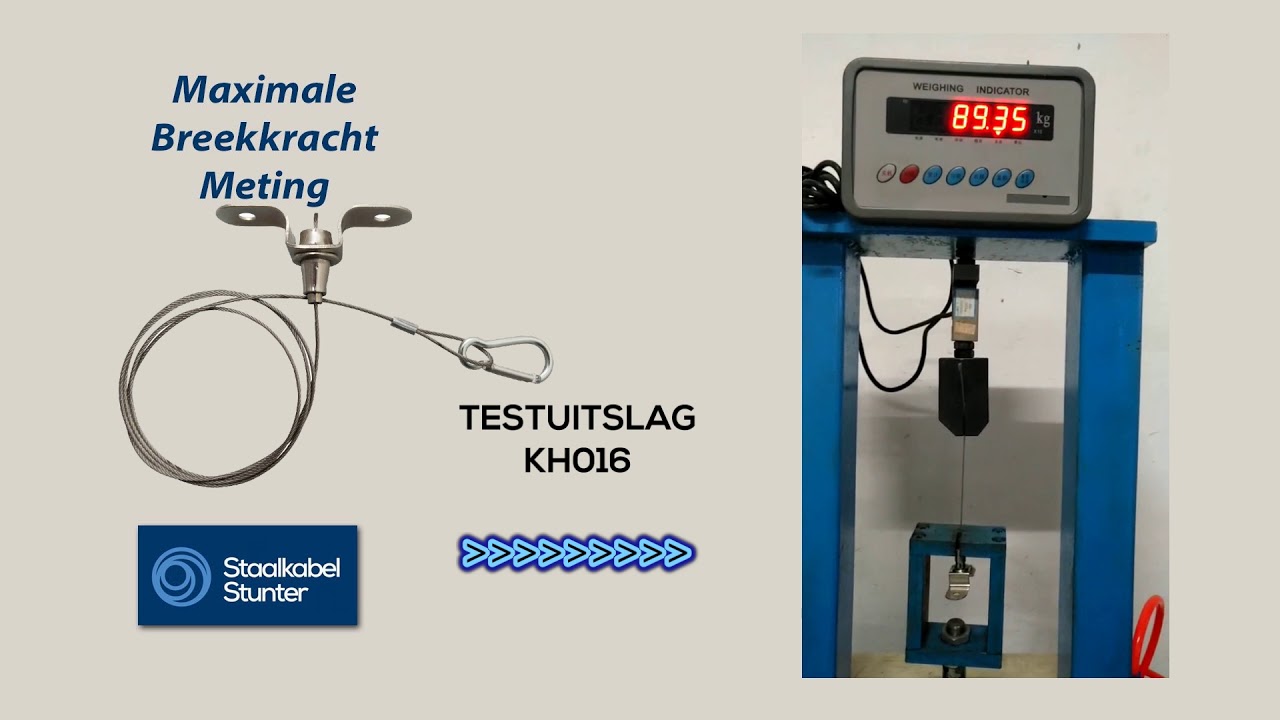 Max Trekkracht test Ophangsysteem KH016 - YouTube