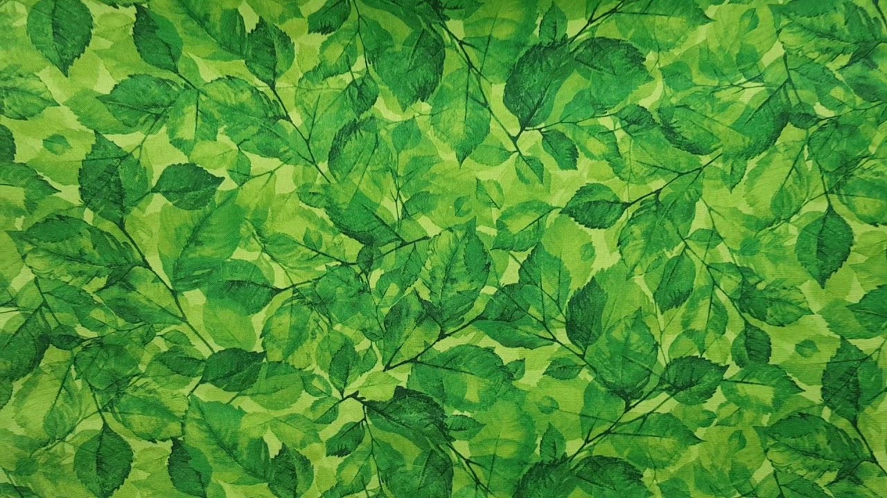 green leaf fabric by Timeless Treasures - YouTube