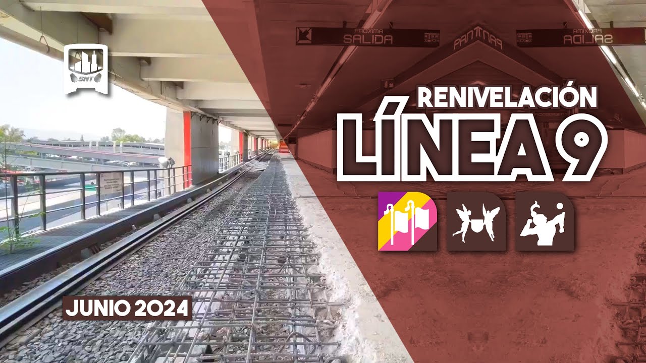 ¡Así se ve la RENIVELACIÓN de la LÍNEA 9 del METRO CDMX en Pantitlán ...