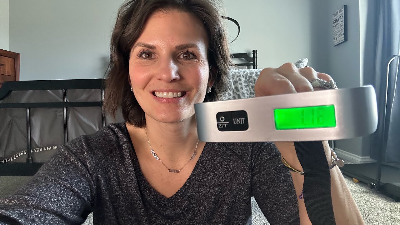 Electric bag weight reader - YouTube