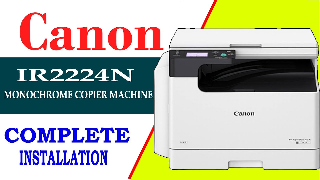 Canon IR 2224 Review || canon 2224n duplex installation - YouTube