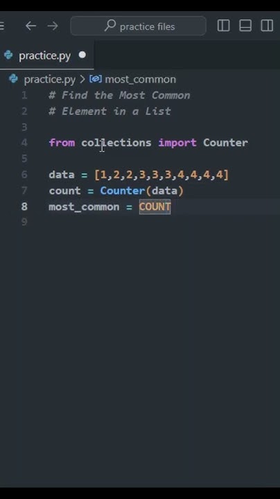 Find The Most Common Python Pythonprogrammingcodinglearnpython Pythonforbeginners Youtube
