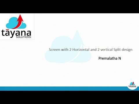 Screen with 2 Horizontal and 2 vertical Split design. - YouTube