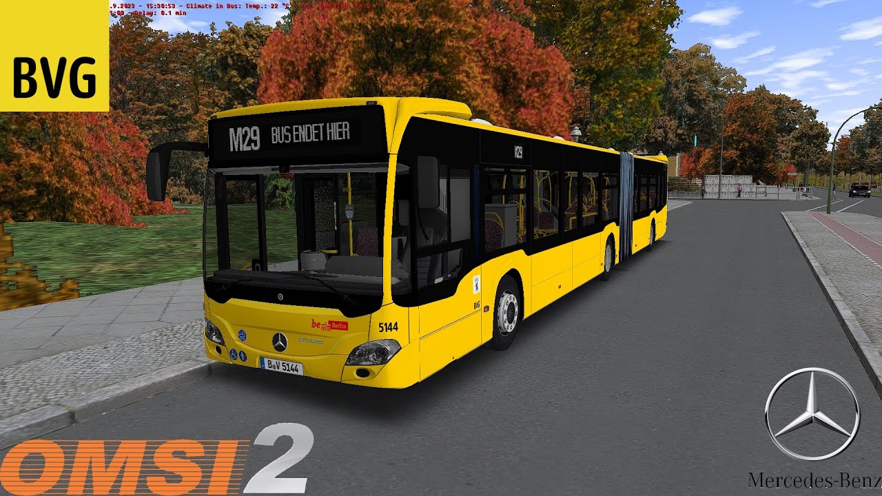 Omsi 2 - Berlin X10 - Line M29 - Mercedes Benz C2 Euro 6 GN Berlin ...