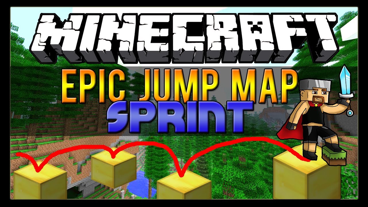 Minecraft: Epic Jump Map Sprint - Oczopląs - YouTube