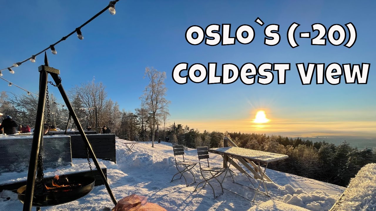 (4K) VISIT OSLO NORWAY OSLO BEST VIEW, new cold record -20 don’t scare ...
