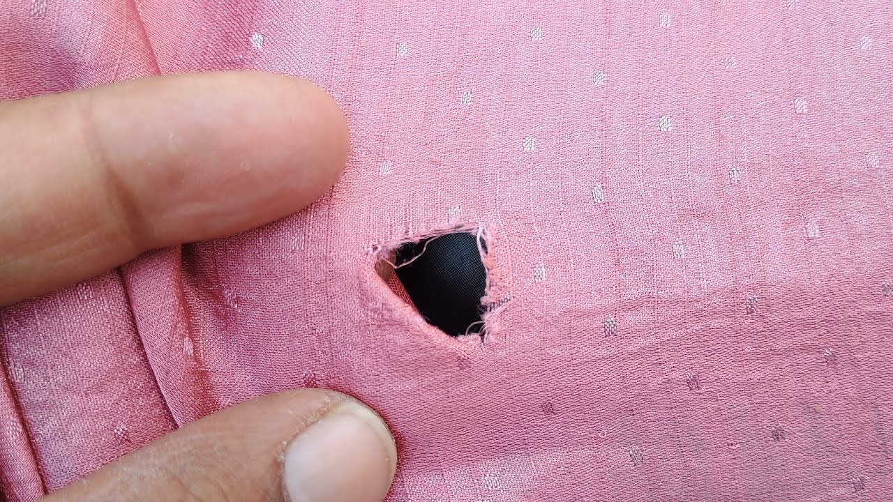 Learn How To Repair Damaged Silk Fabric - YouTube